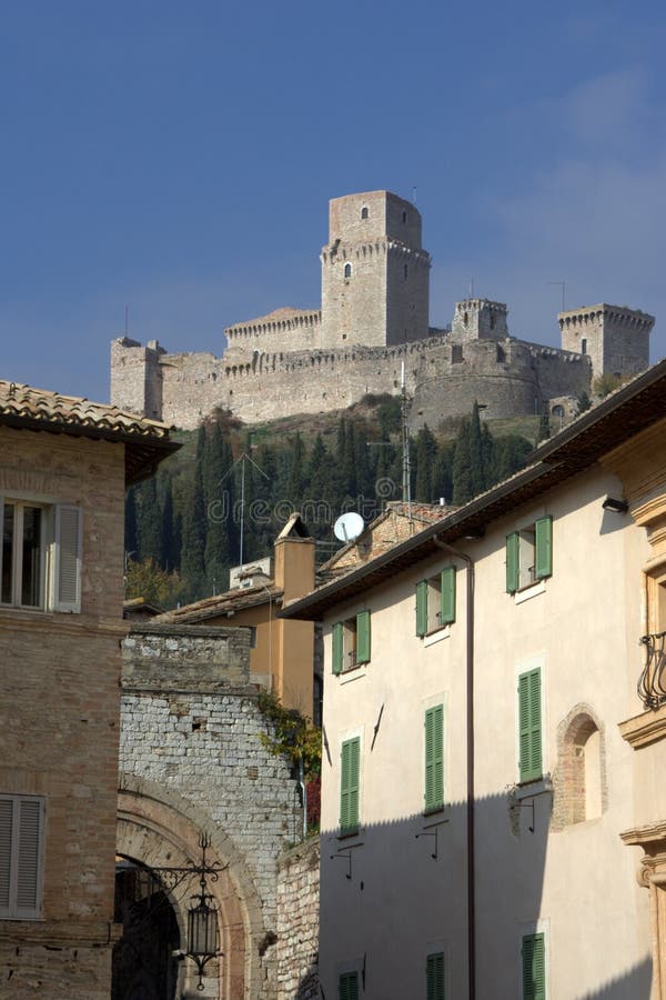 Assisi : ancient castle stock image. Image of ancient - 22640893