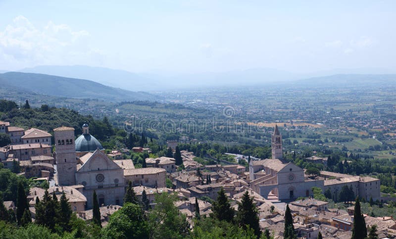 Assisi Italy Countryside stock photo. Image of view, valley - 13045052