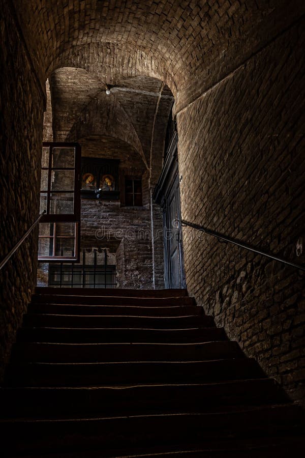 Interior of a Religious Convent Stock Photo - Image of architectural ...