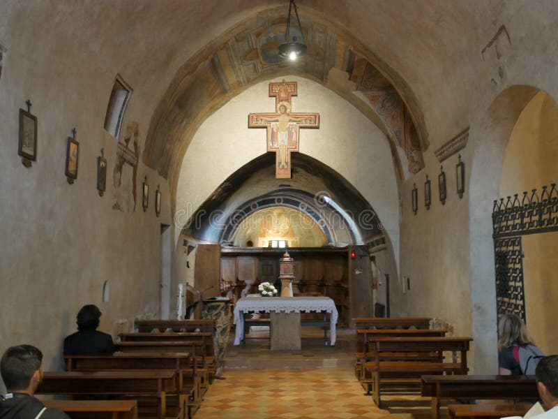 Assisi - St Damiano Del Santuario Fotografía editorial - Imagen de ...