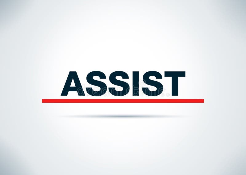 Assist Abstract Flat Background Design Illustration Stock Illustration ...