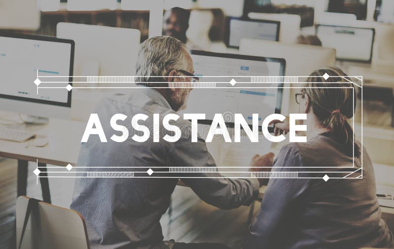 Assist Assistance Support Help Service Concept Stock Image - Image of ...