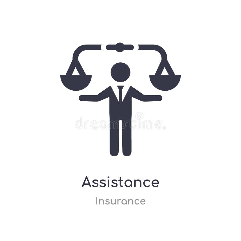Assistance Icon. Isolated Assistance Icon Vector Illustration from ...