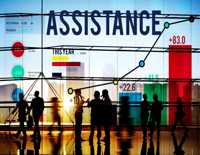 Assistance Support Help Aid Corporate Concept Stock Image - Image of ...