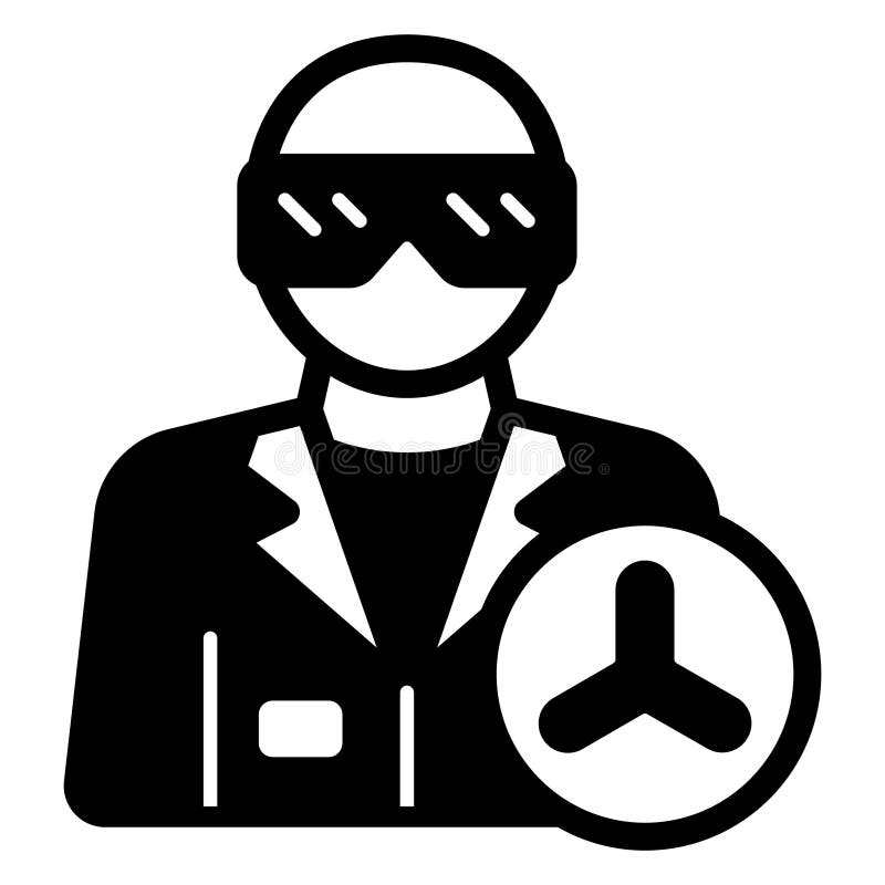 Assistant with Eyeglasses Solid Icon, Clinical Research Concept. Vector ...