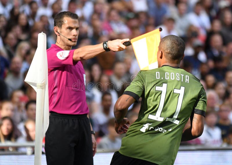 Assistant Referee Indicating an Offside Position Editorial Photo ...