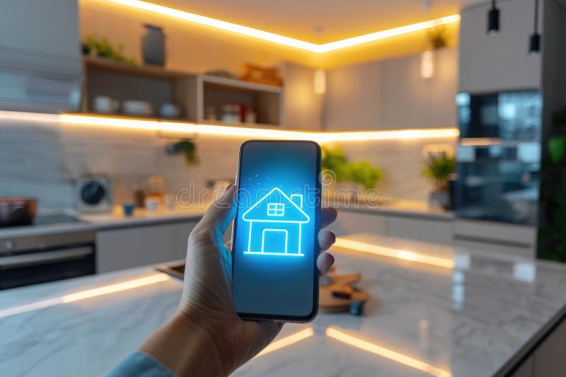 Assistant Smart Home Automation Futuristic Interface Virtual Screen ...