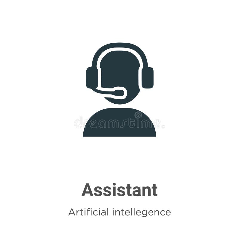 Artificial Assistant Neon Icon. Elements Of Artifical Intelligence Set ...