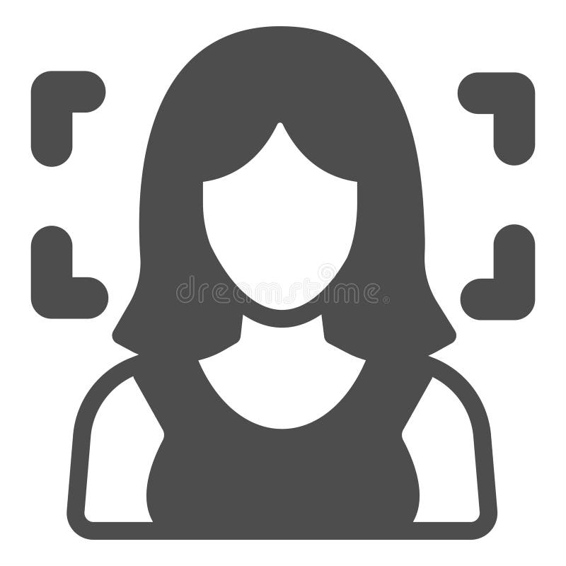 Assistant Woman Identity Solid Icon, Neural Network Concept. Vector ...