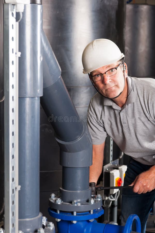 Assistente Tecnico Felice Sul Lavoro Fotografia Stock - Immagine di ...