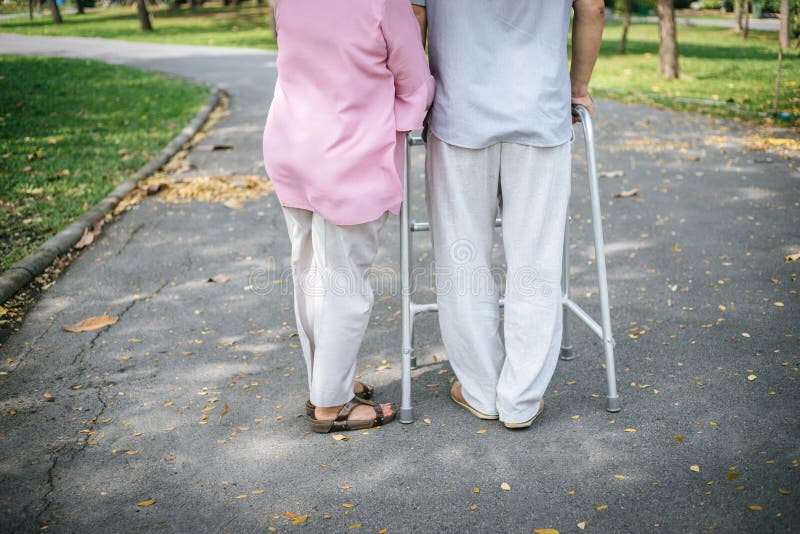 Using the Walker stock photo. Image of frailty, disability - 4853580