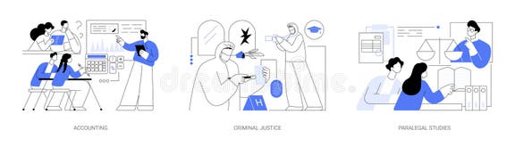 Associate in Applied Science Isolated Cartoon Vector Illustrations Se ...