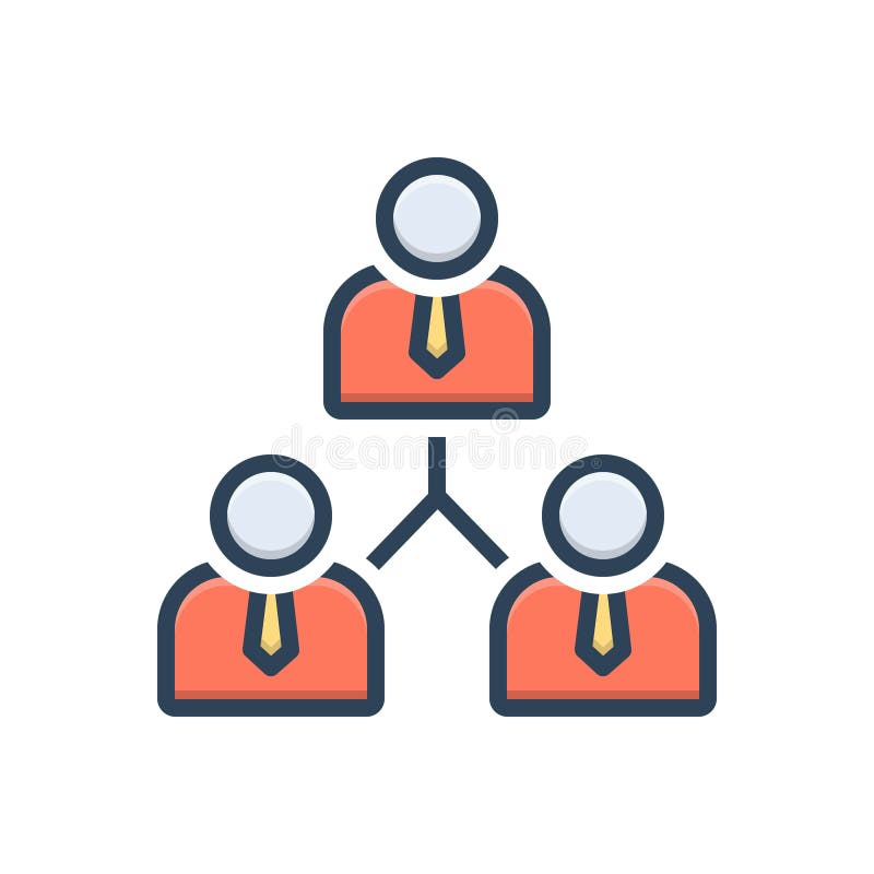 Color Illustration Icon for Associate, Partner and Colleague Stock ...
