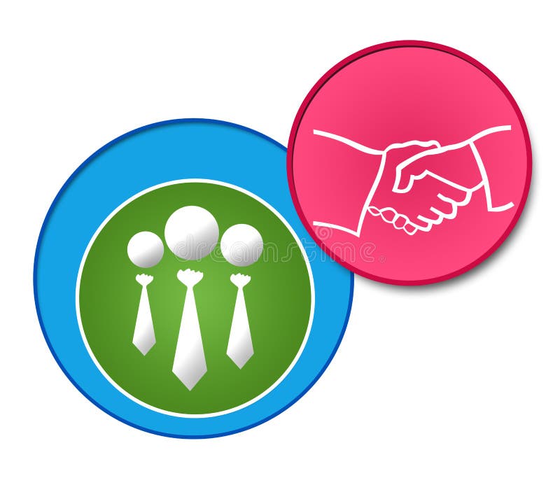 Association Colorful Circles Stock Illustration - Illustration of group ...