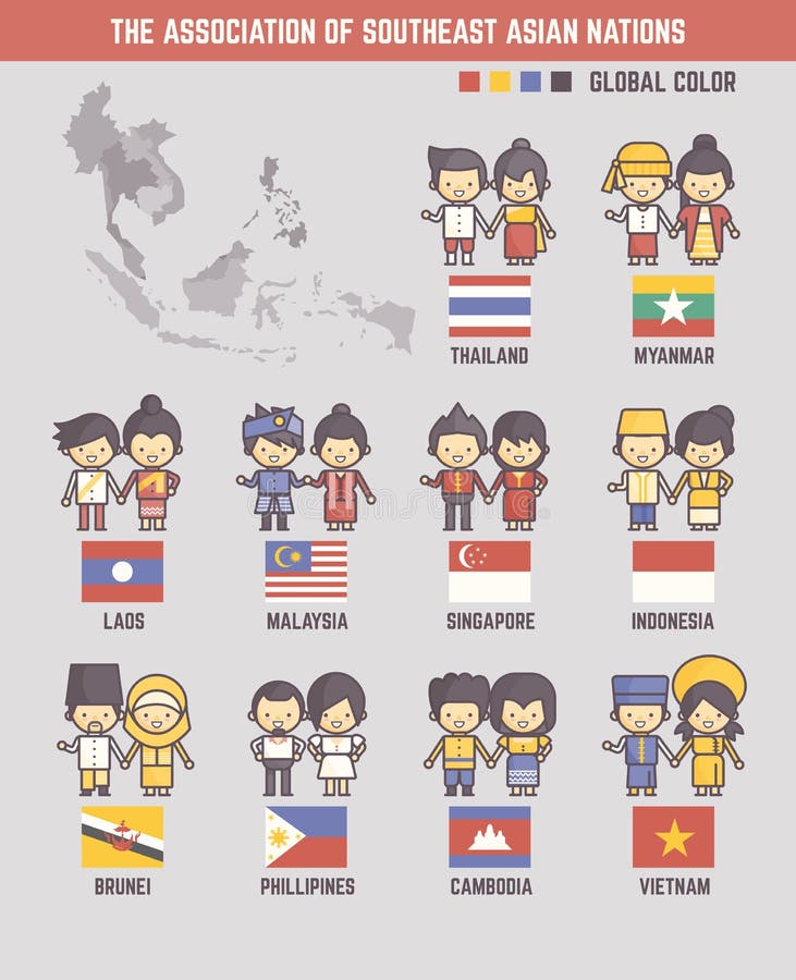 Cartoon Asean Vietnam Stock Illustrations – 112 Cartoon Asean Vietnam ...
