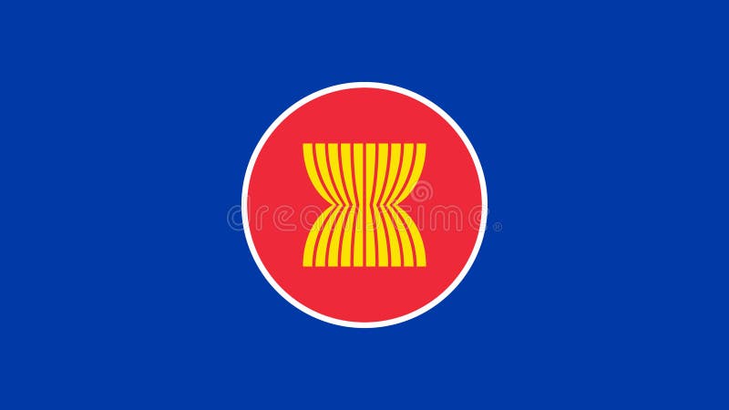 Association of Southeast Asian Nations Flag Vector Illustration Stock ...