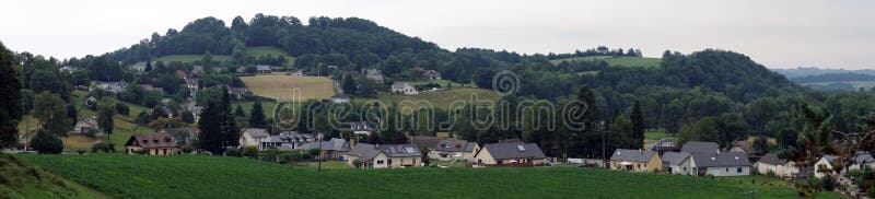 Asson town stock image. Image of tile, field, cultures - 65018231