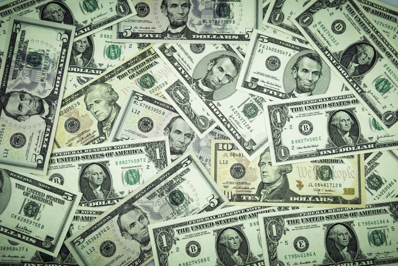 Assorted American Banknotes Stock Photo - Image of paper, financial ...