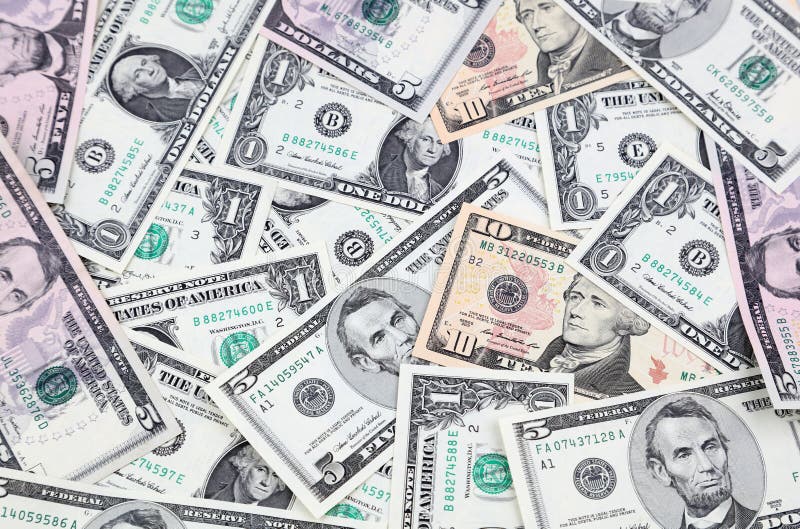 Assorted American Banknotes Stock Image - Image of banknotes, profits ...