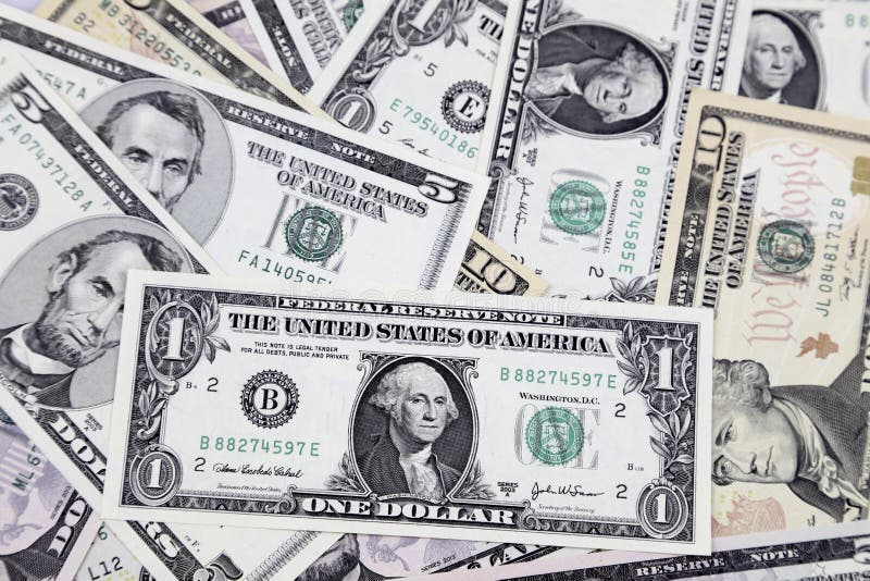 Assorted American Banknotes Stock Photo - Image of lots, macro: 265956700