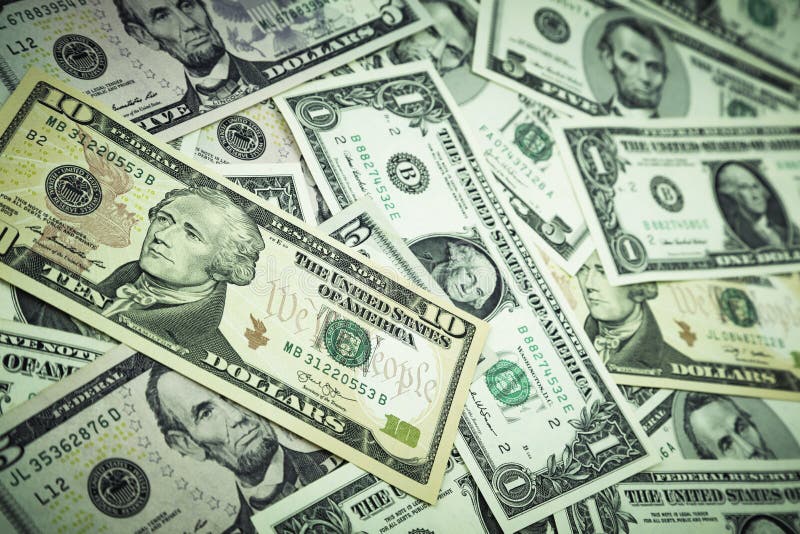 Assorted American Banknotes Stock Image - Image of investment, profit ...