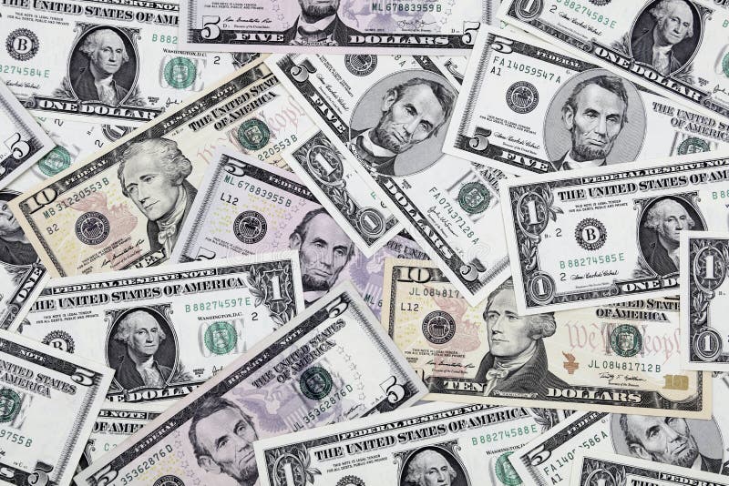 Assorted American Banknotes Stock Image - Image of capital, business ...