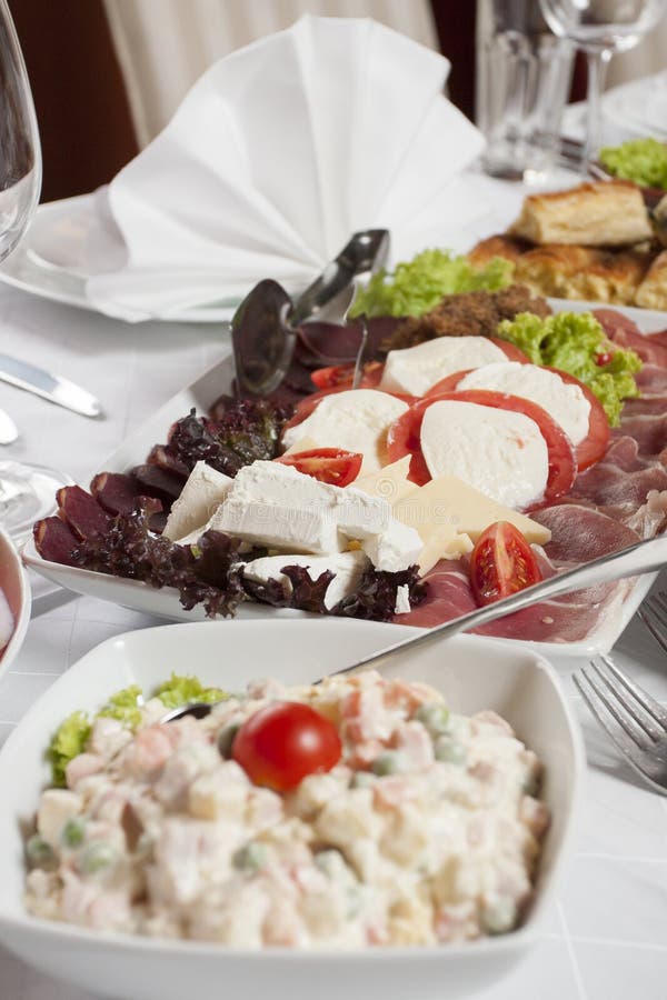 Assorted appetizers stock photo. Image of dinner, gathering - 34012706