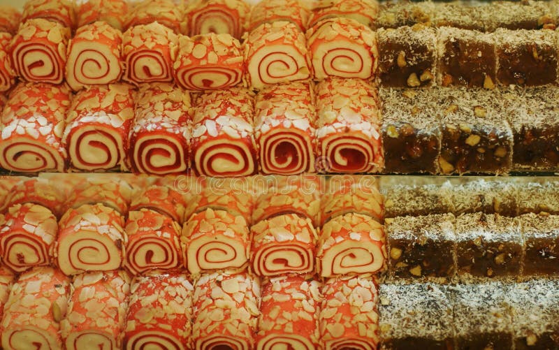 An assorted arabic sweet stock image. Image of beads - 24746767