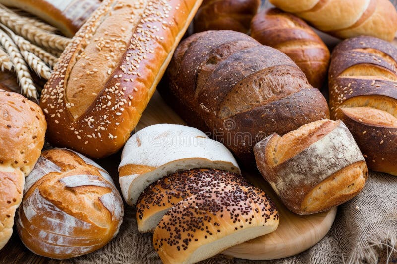Assorted Artisan Bread Selection Stock Photo - Image of bakery, comfort ...