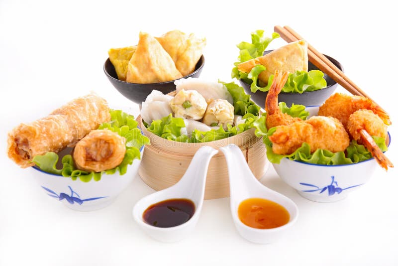 Assorted asian food stock image. Image of white, dimsum - 68404889