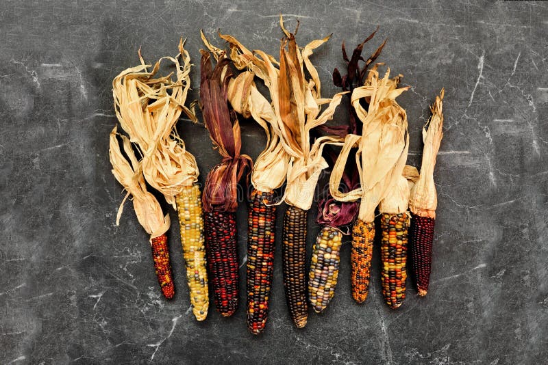 Dried Corn Kernels in a Wooden Bowl Placed Against a Wooden Background ...