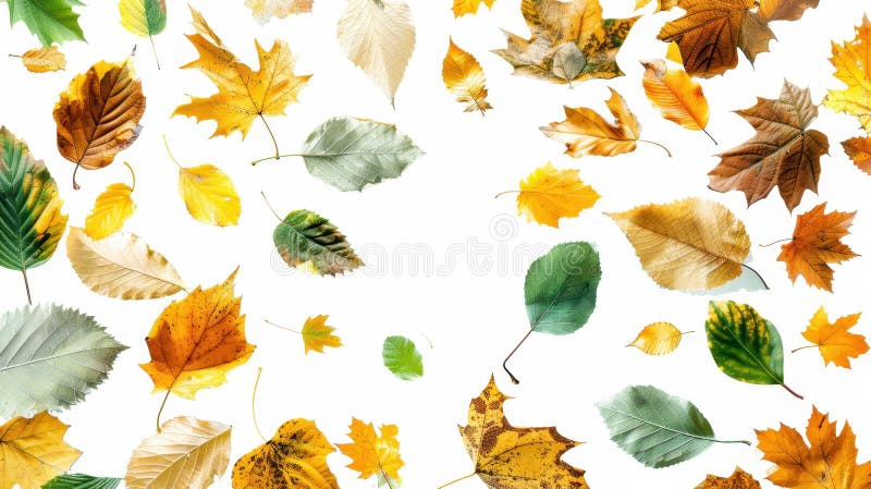 The Assorted Autumn Leaves.AI Generated Image Stock Image - Image of ...