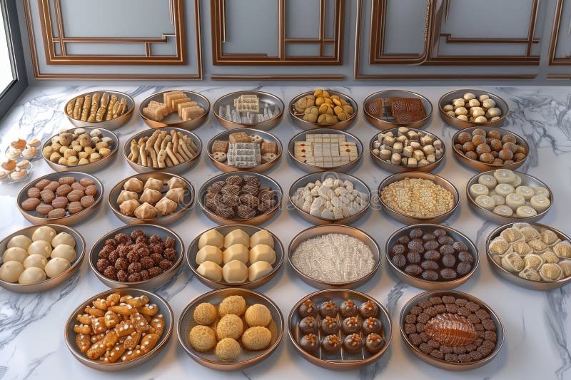 Assorted Baked Goods on a Display Table in a Cozy, Inviting Setting ...
