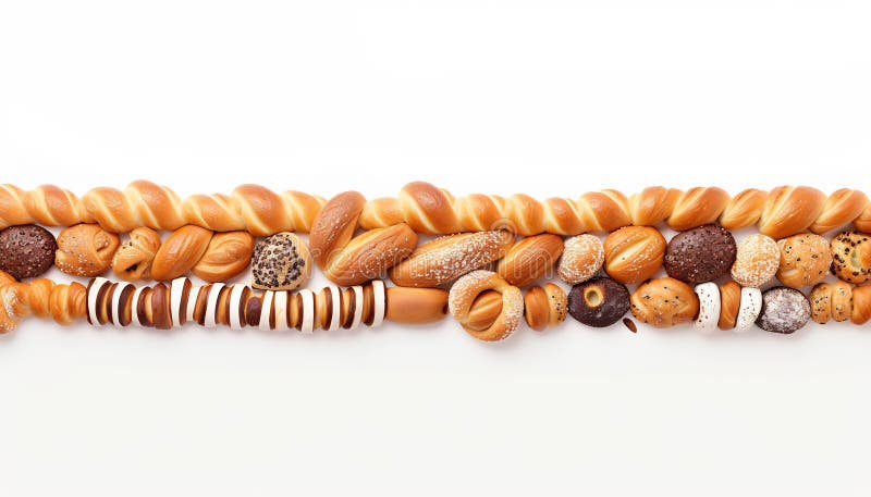 Assorted Bakery Delights Lineup Stock Photo - Image of wheat, doughnuts ...