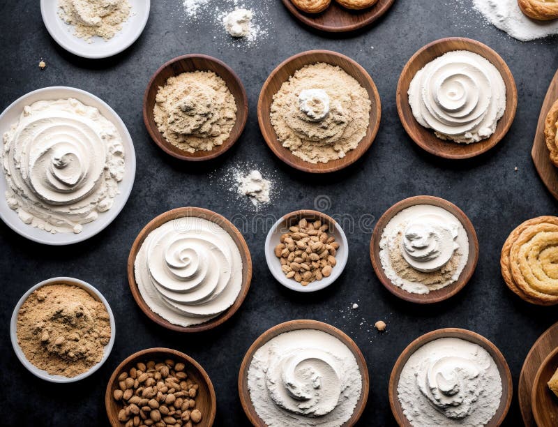 Assorted Baking Ingredients and Decorative Toppings Spread Across a ...