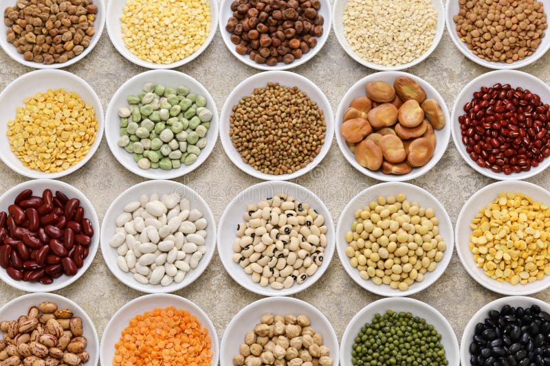 Assorted Beans Around the World. Stock Photo - Image of eyed, toor ...