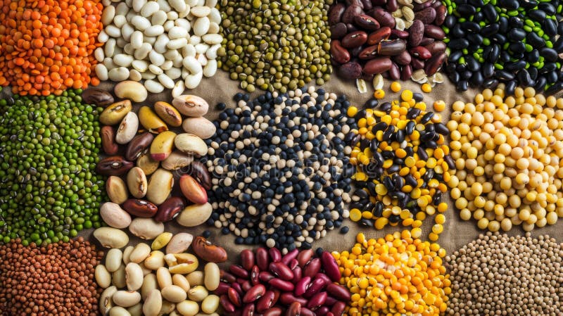 Assorted Beans on Display stock photo. Image of ingredients - 313704776