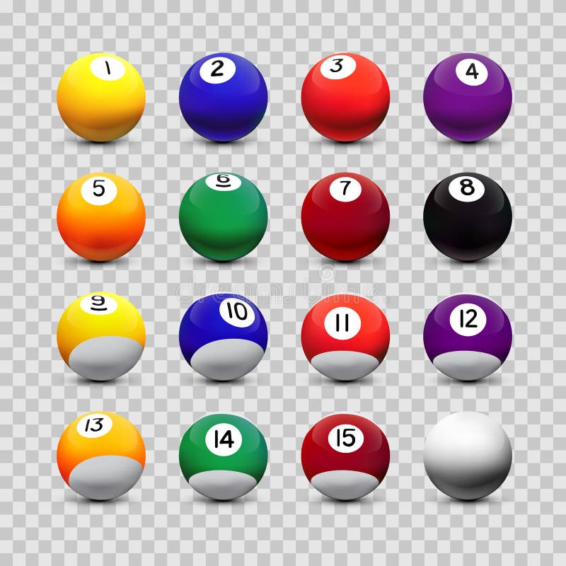 Pool Balls Vector Transparent Background Stock Illustrations – 247 Pool ...