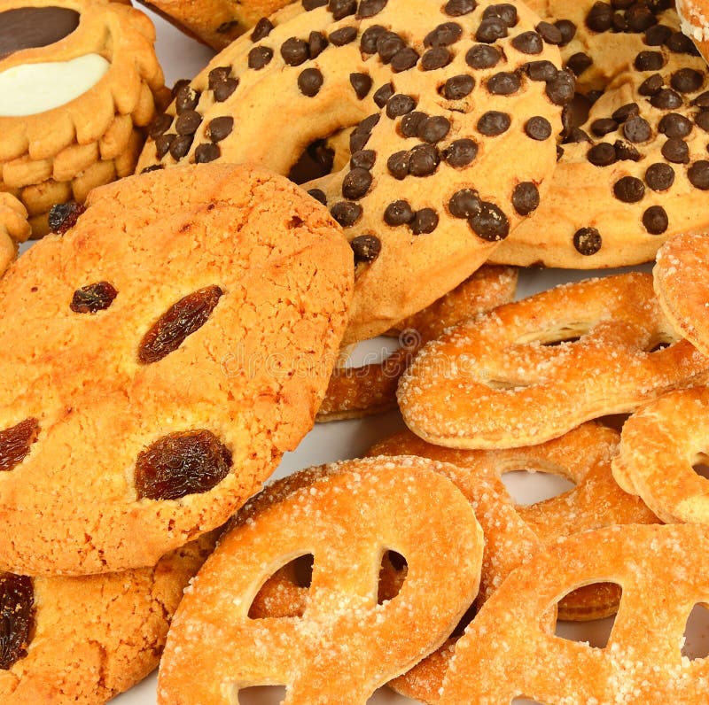 Assorted Biscuits. Background for Advertisements and Labels Stock Image ...