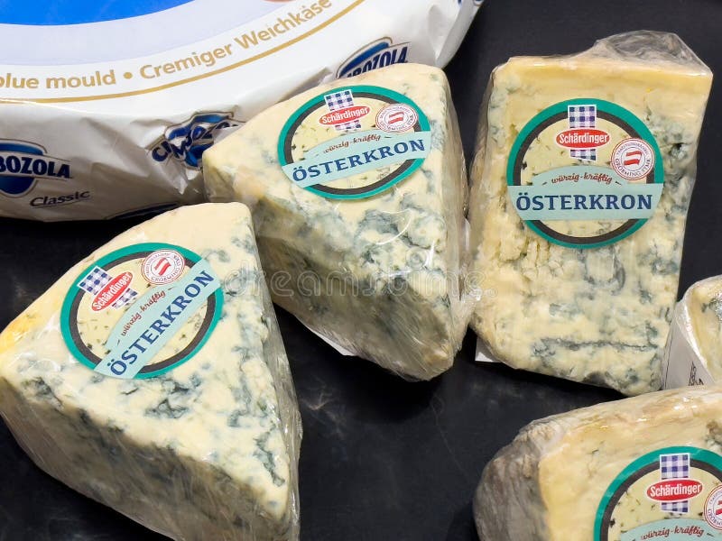 Assorted Blue Cheese Selection with österkron and Gorgonzola Packaging ...