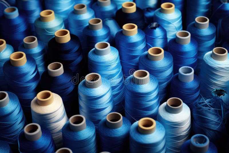 Shades Blue Thread Spools Stock Illustrations – 1 Shades Blue Thread ...