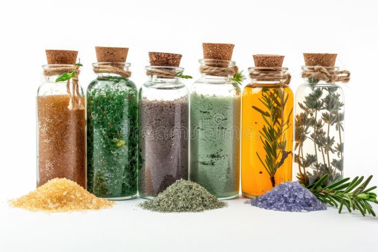 Assorted Bottles Filled with Different Types of Salts, Perfect for ...