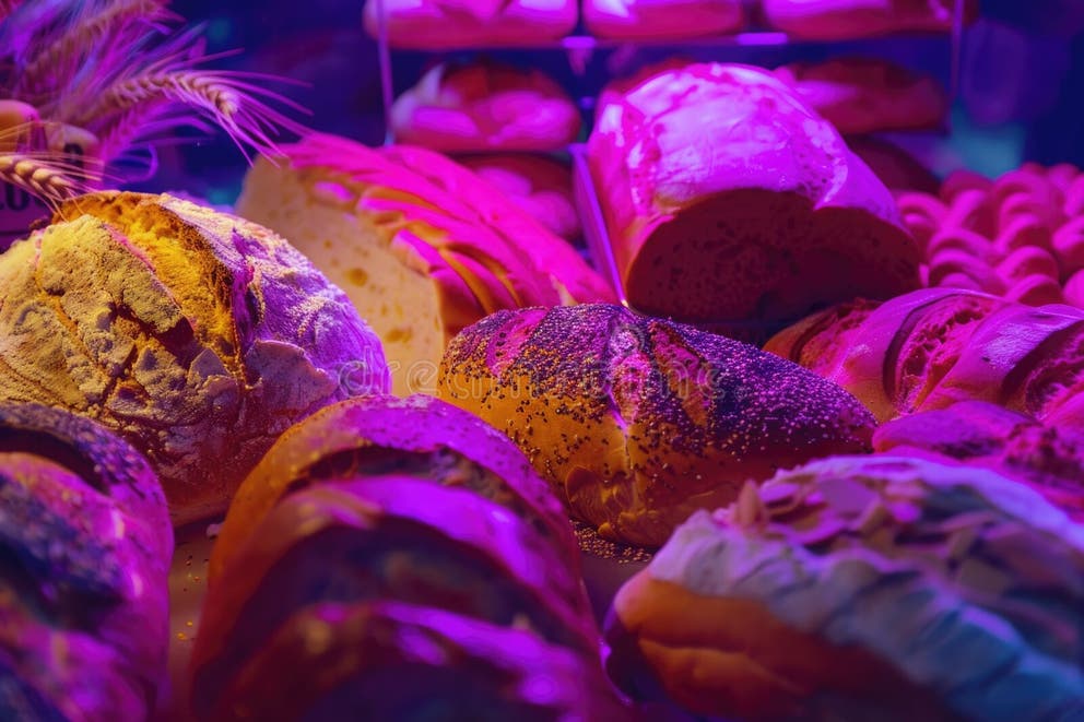 Assorted Bread on Display, Perfect for Bakery or Food Concepts Stock ...