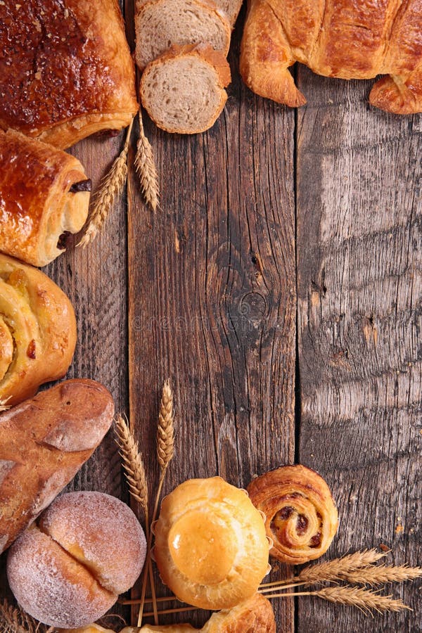 Assorted bread and pastry stock photo. Image of arrangement - 72828228