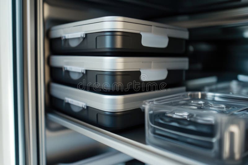 Assorted Bread Trays Stacked on a Wooden Shelf, Perfect for Bakery or ...