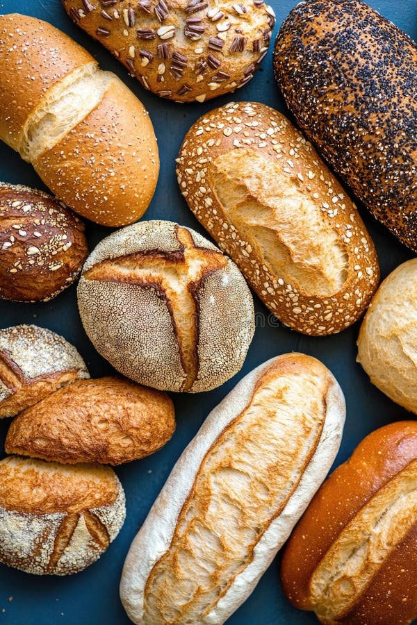 Assorted Breads Displayed Table Selection Presentation Stock Photos ...