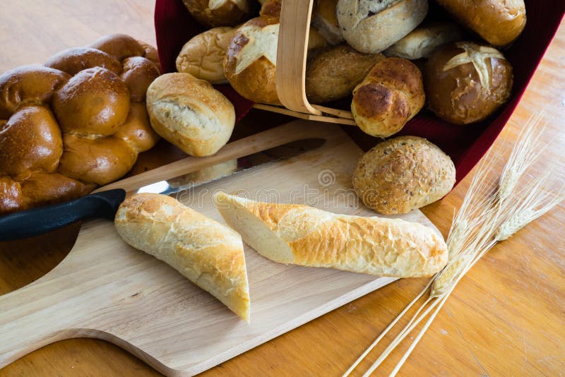 Collection of breads stock image. Image of buns, pretzel - 45811283