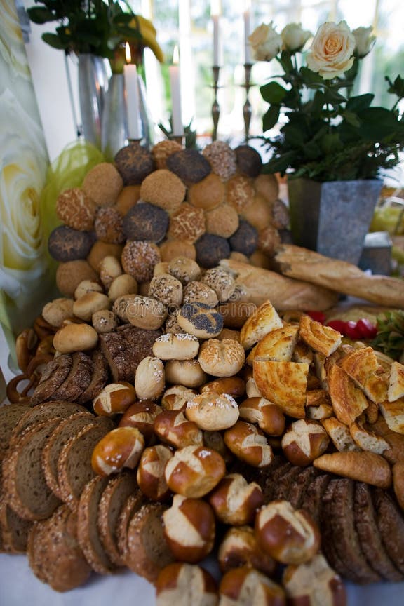Assorted breads on table stock photo. Image of slice, appetizing - 8625428