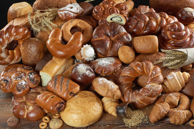 Assorted Artisan Bread Rolls Stock Photo - Image of bakery, countryside ...