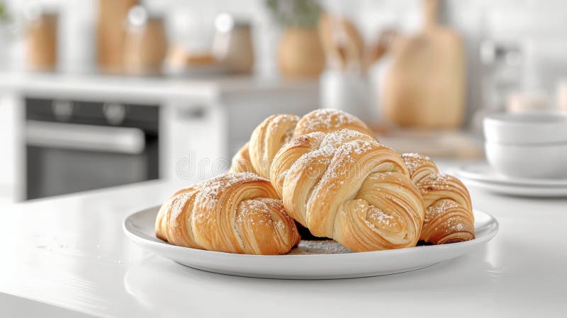 Assorted Breakfast Dishes on Bright White Kitchen Table for a Diverse ...